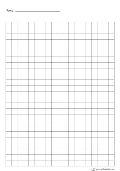 1 cm Grid Paper black With Name | your-printable.com