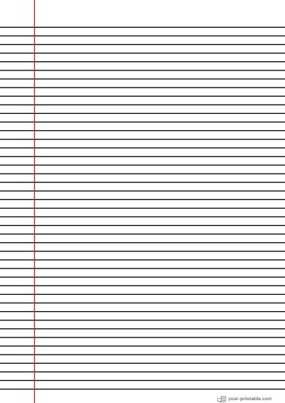 Free Printable Lined Papers For College | your-printable.com