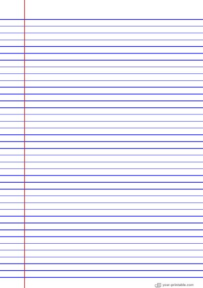 Free Printable Lined Papers For College | your-printable.com