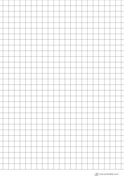 Full Page Large Grid Paper black 3/8 inch | your-printable.com