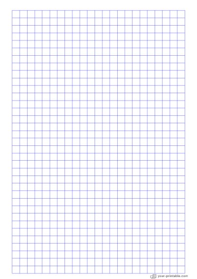 Grid Paper blue 8 mm | your-printable.com