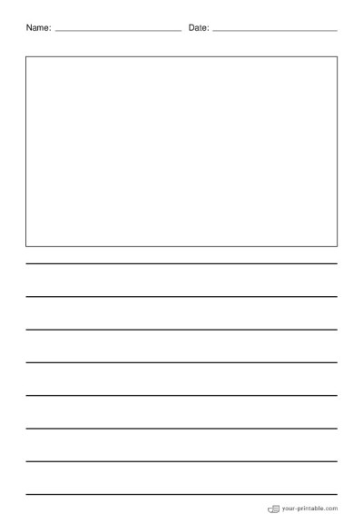 Free Printable Lined Paper for 2nd Grade | your-printable.com