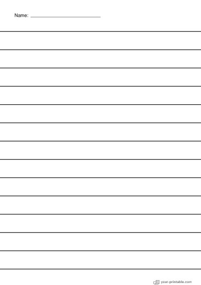 Free Printable Lined Paper for 2nd Grade | your-printable.com