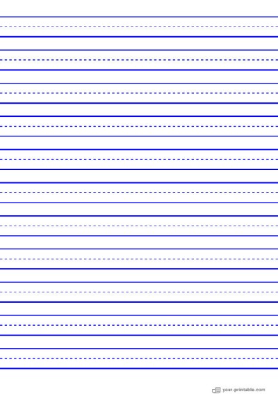 Free Printable Lined Paper for 1st Grade | your-printable.com