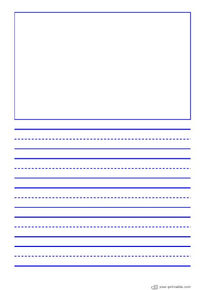 Free Printable Handwriting Paper for Pre-K & Preschool | your-printable.com