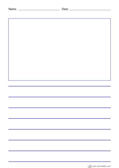 Free Printable Lined Paper for 2nd Grade | your-printable.com