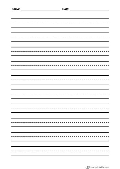 Free Printable Lined Paper
